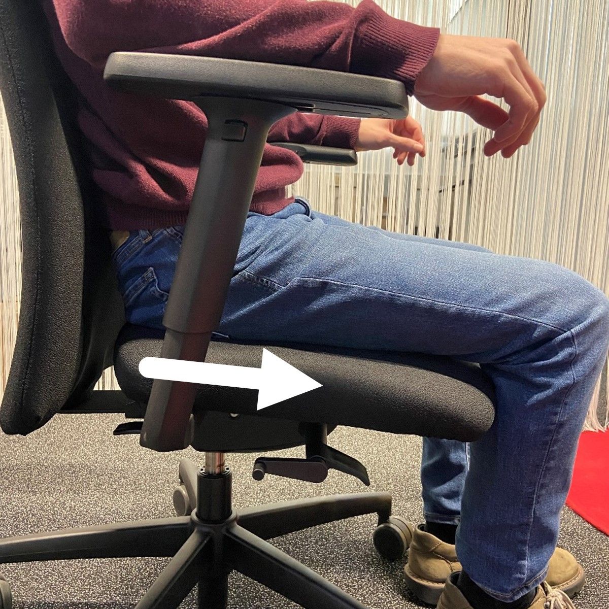 Bürostuhl richtig einstellen